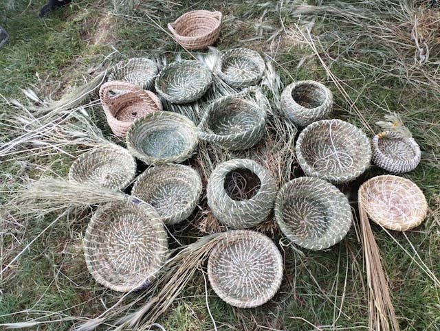 Korbwickeln mit Walter Friedl im Forsthaus Rehmühle - Mokni's